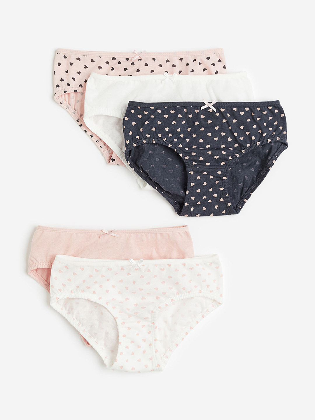 Buy H&M Girls 5 Pack Cotton Briefs - Briefs for Girls 23495158 | Myntra