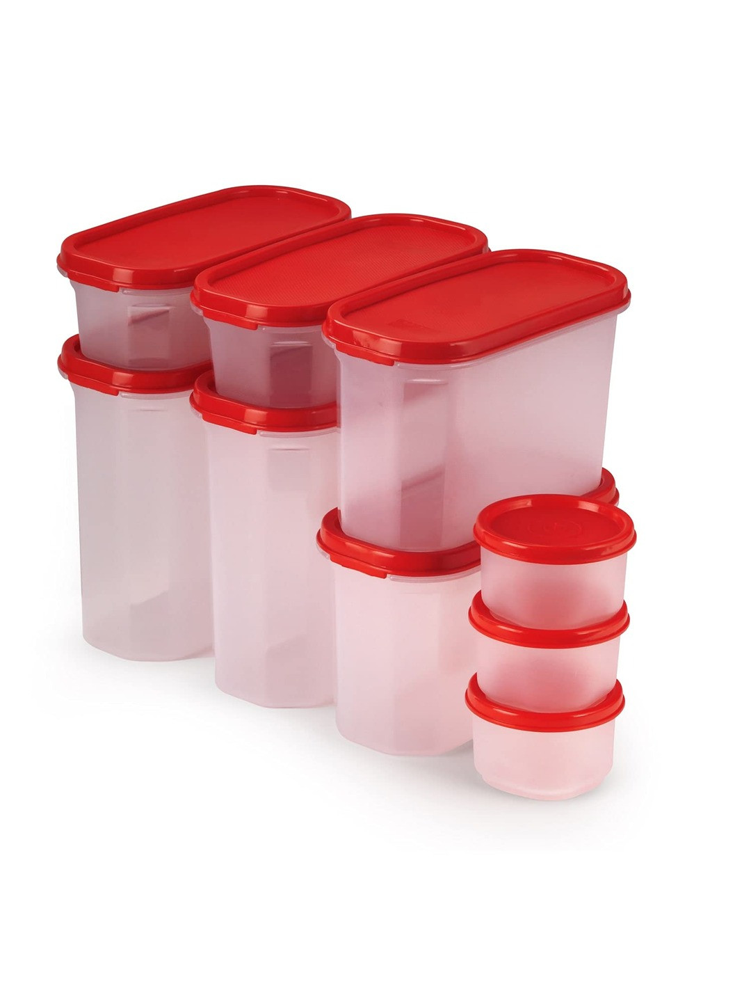 Buy SOPL OLIVEWARE 8 Pcs Red Food Grade Food Containers - Container for ...