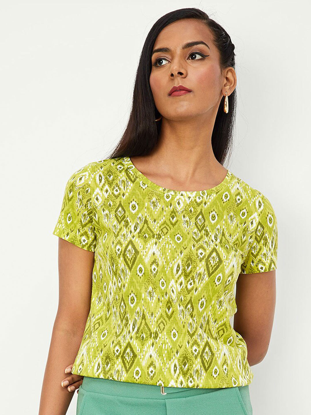 Buy Max Ethnic Motifs Printed Pure Cotton Top - Tops for Women 23508060 ...