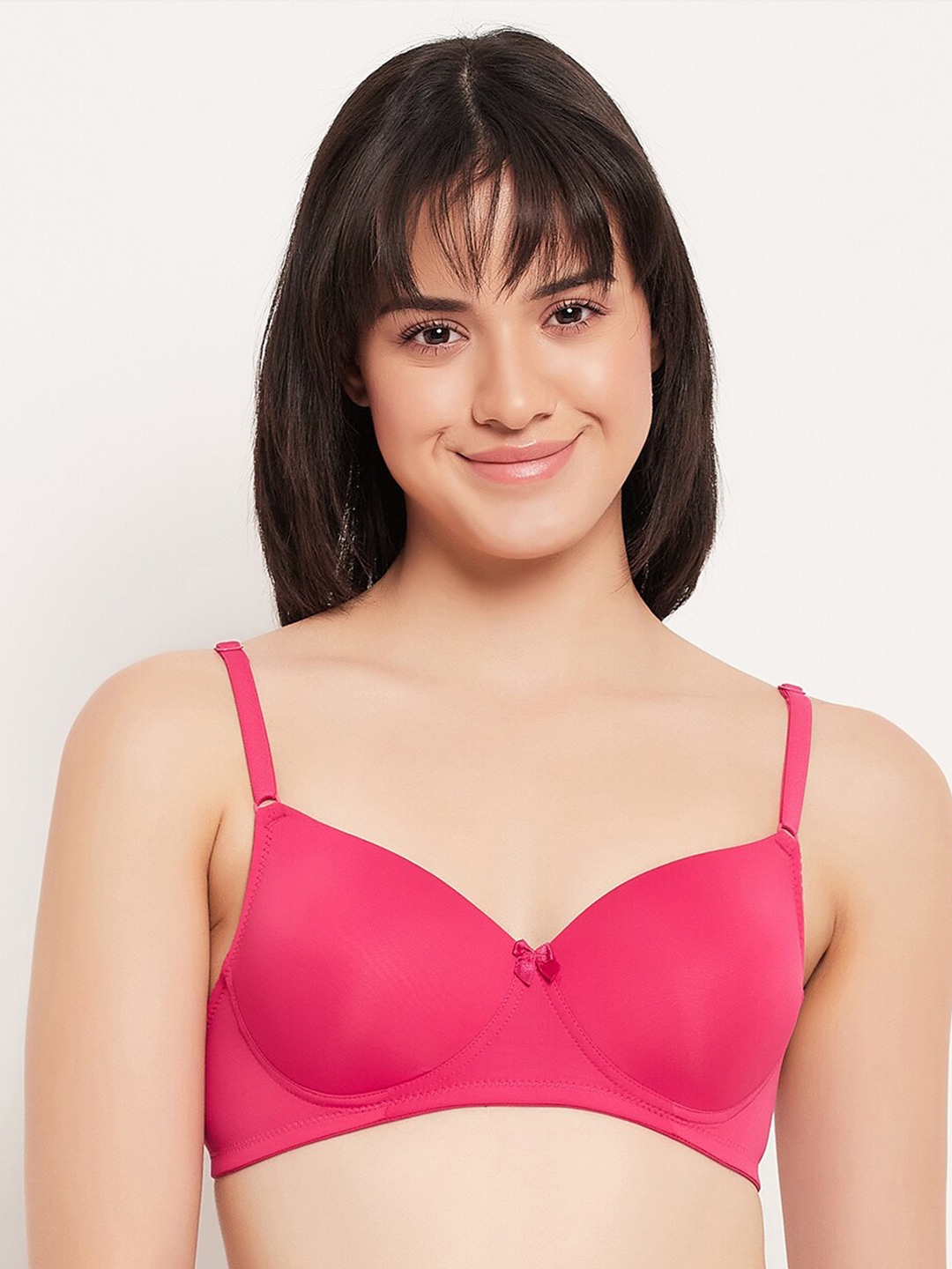 Buy Clovia Pink Bra Full Coverage Lightly Padded Bra Bra For Women 23510854 Myntra