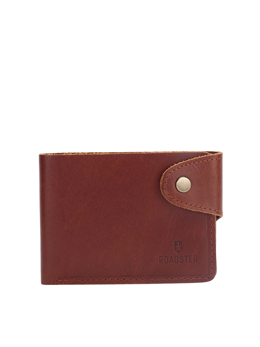 Buy Roadster Brown Men Leather Two Fold Wallet - Wallets for Men ...