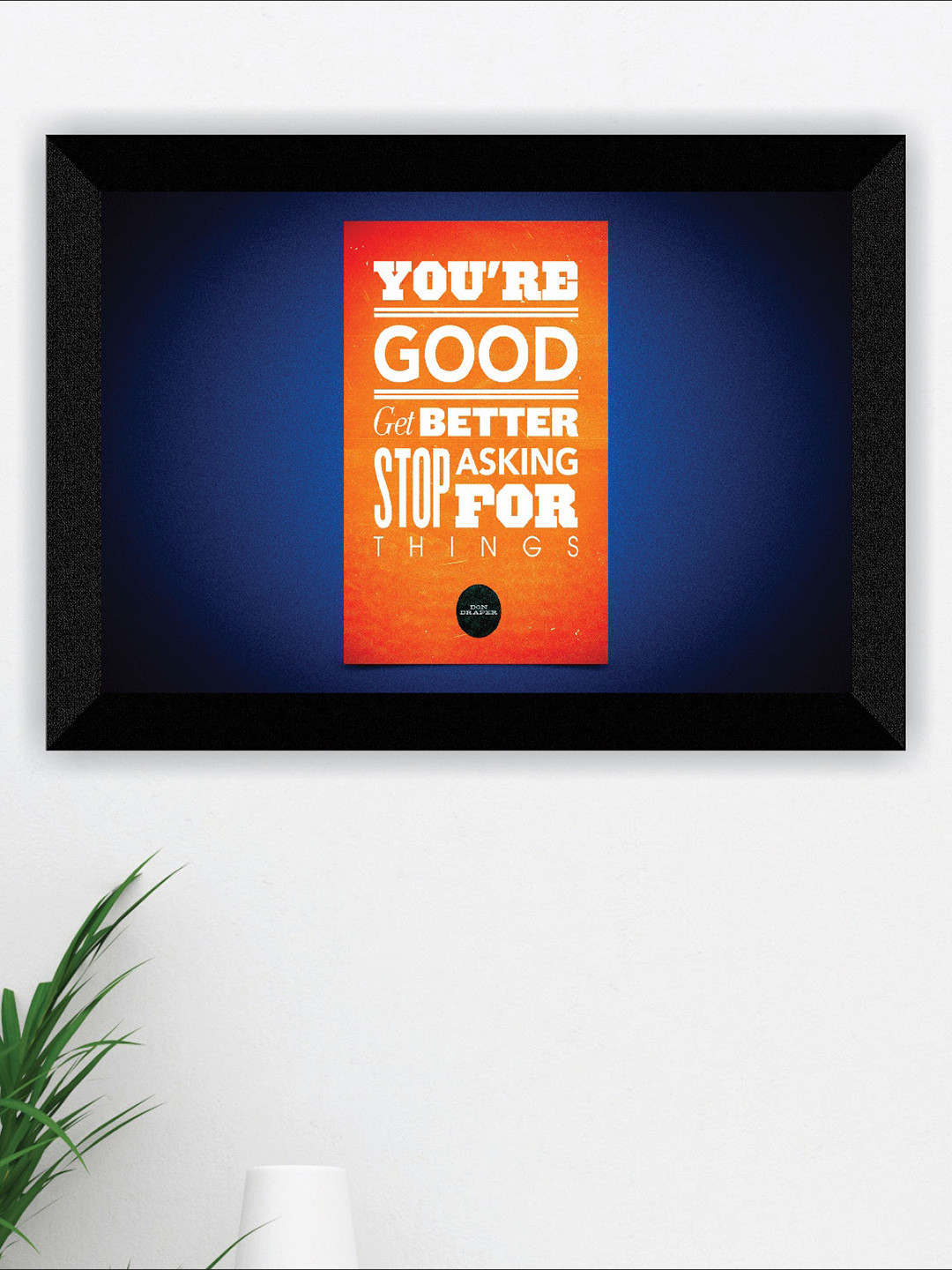 Buy SAF Orange Motivational Quotes Printed Wall Art - Wall Art for ...