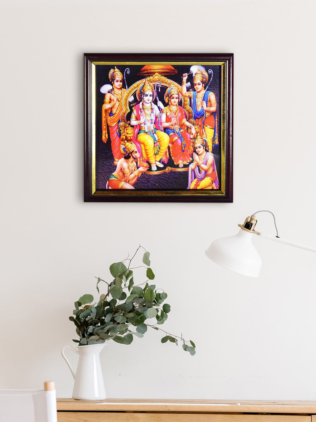Buy Gallery99 Red & Black Ram Darbar Wall Art - Wall Art for Unisex ...