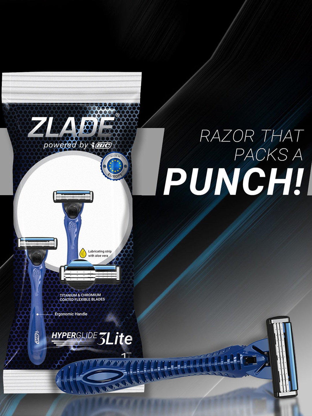 Buy ZLADE Men HyperGlide3 LITE Shaving Razor - Razors And Cartridges ...