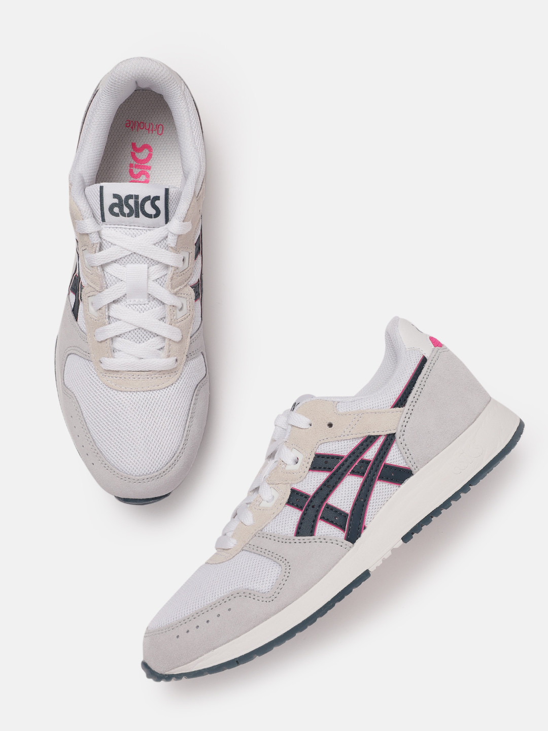 Buy ASICS Women Woven Design Lyte Classic Sneakers With Brand Logo ...