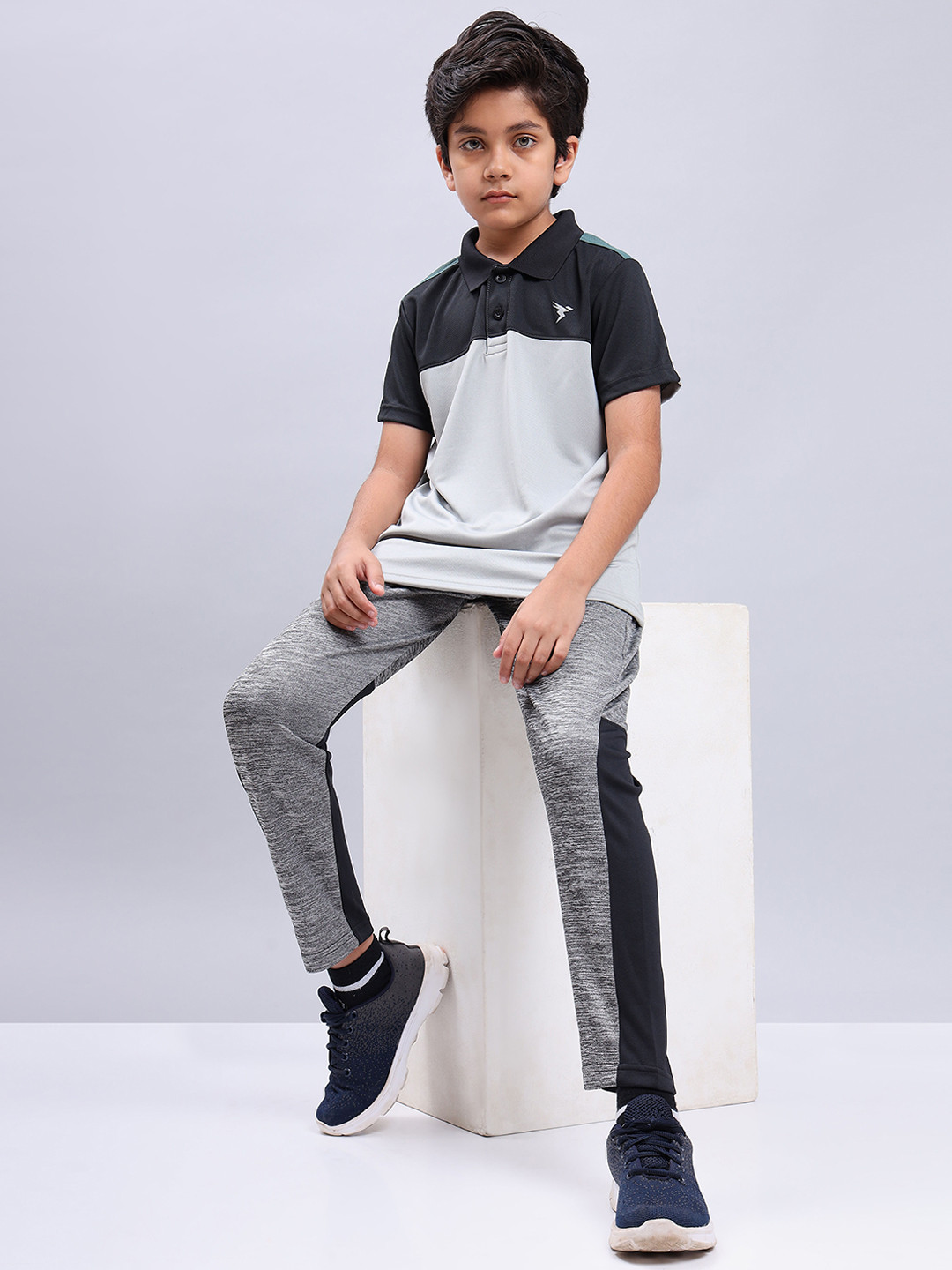Buy Technosport Boys Active Self Design Slim Fit Track Pants - Track ...