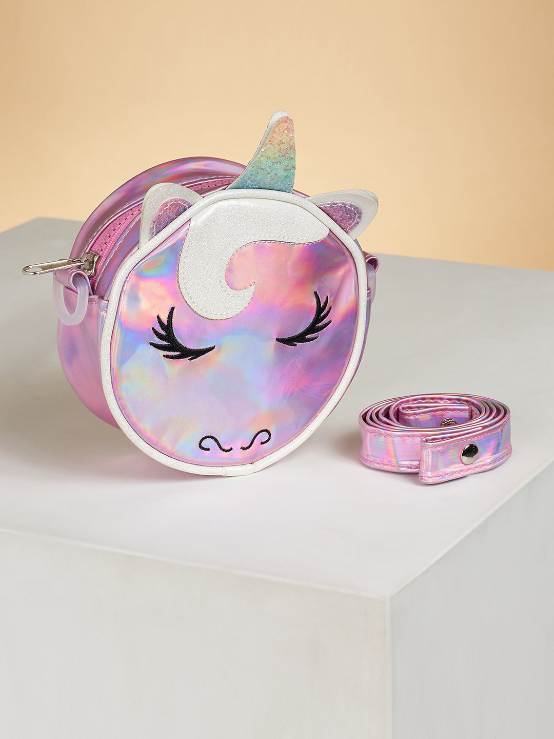 Buy Pantaloons Junior Girls Graphic Printed Structured Sling Bag ...
