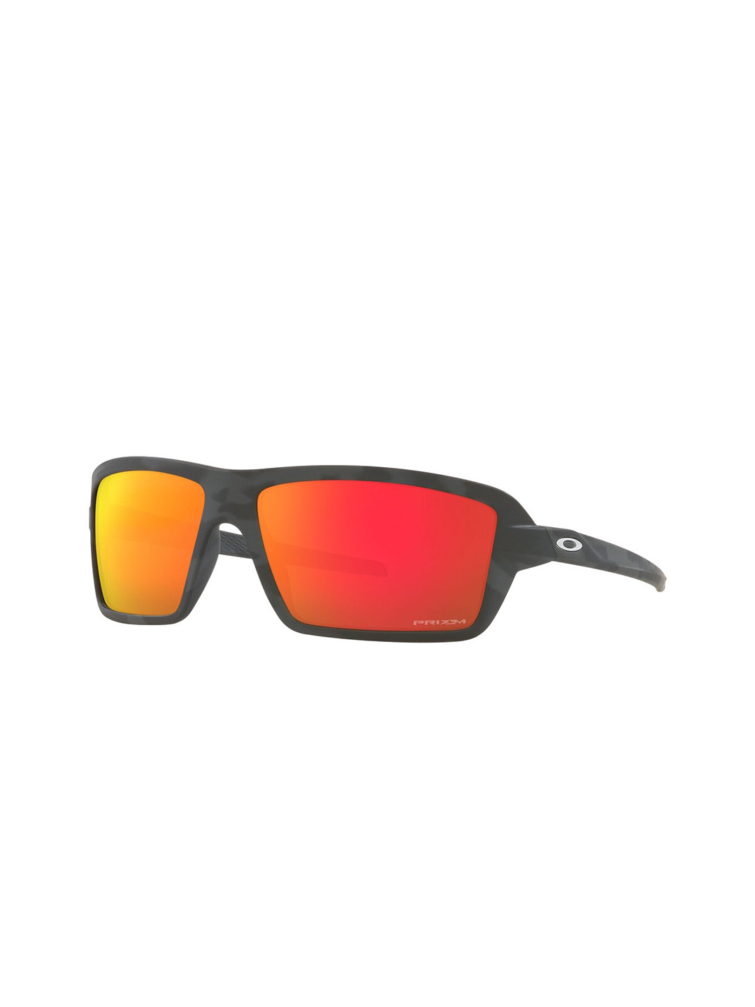 Buy OAKLEY Men UV Protected Red Lens Rectangle Sunglasses ...