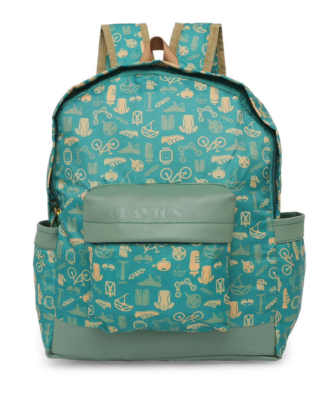 Buy CRAYTON Women Printed Backpack With Compression Straps - Backpacks ...