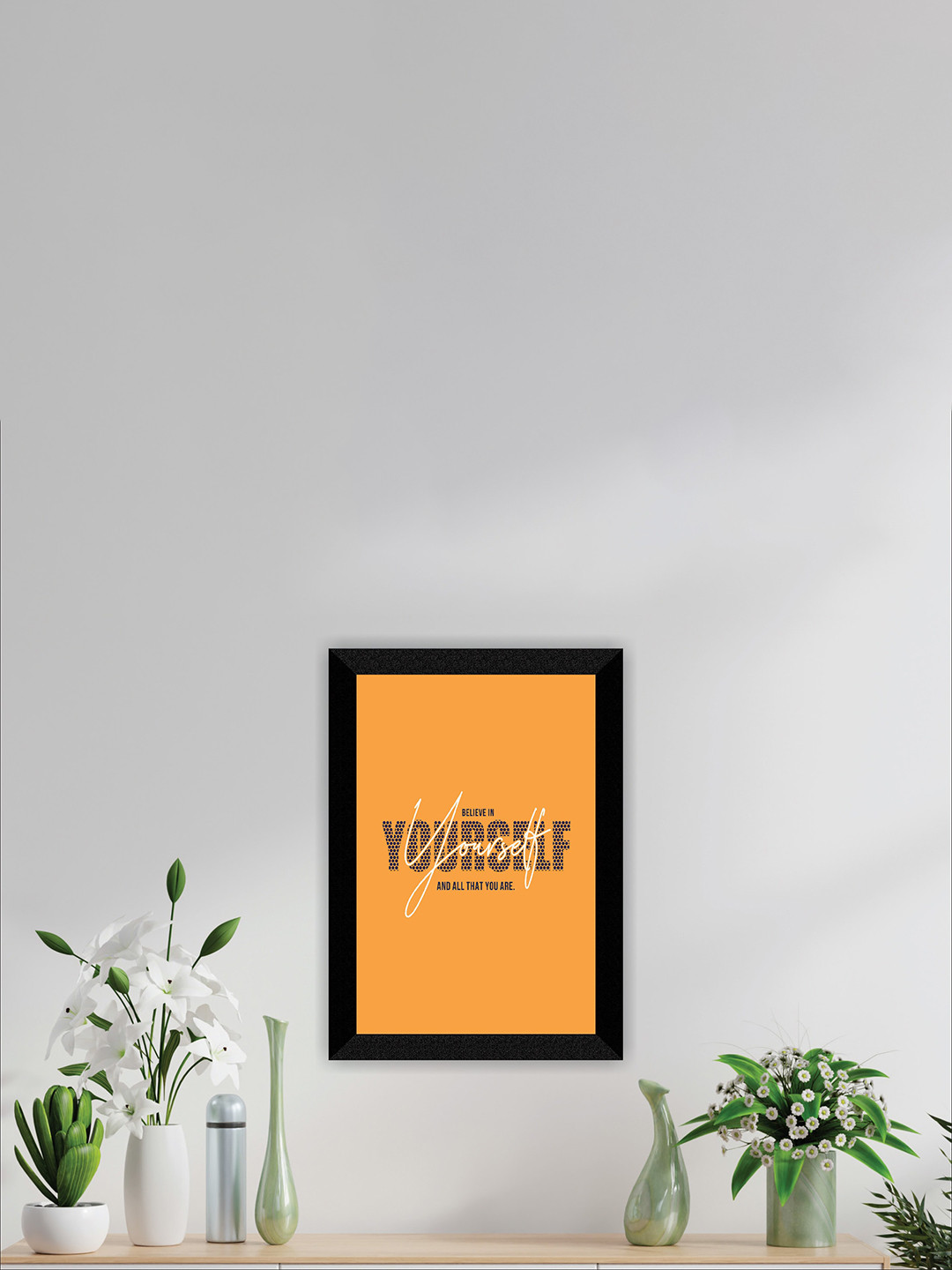 Buy SAF Orange Motivational Quotes Printed Framed Wall Art - Wall Art ...