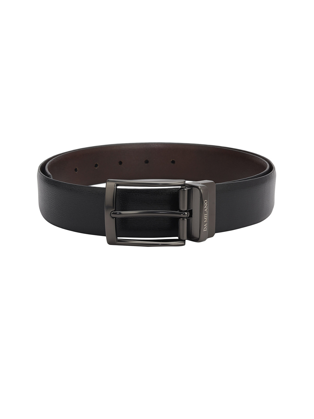 Buy Da Milano Men Textured Leather Reversible Belt - Belts for Men ...