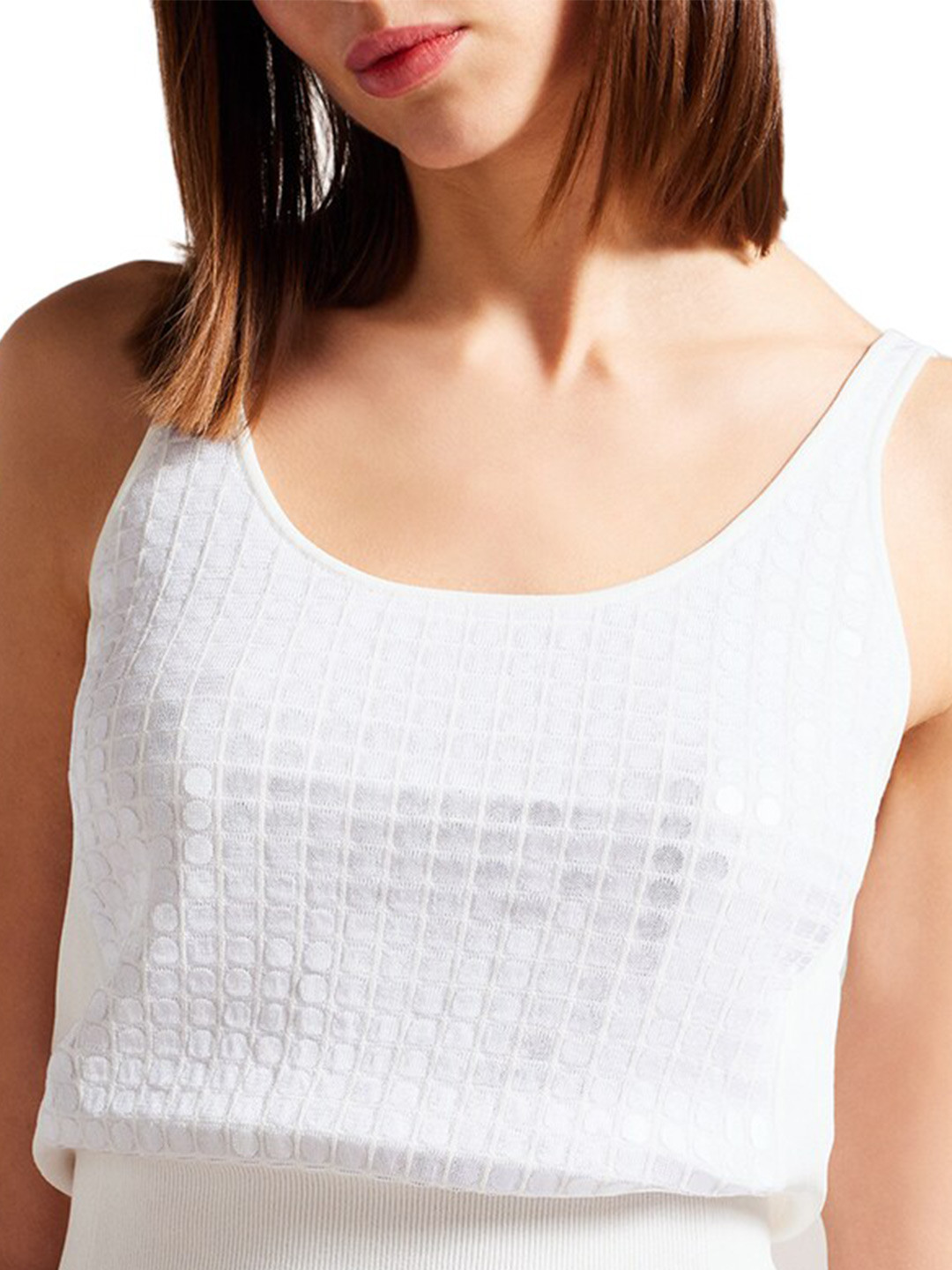 Buy Ted Baker Self Design Shoulder Straps A Line Top - Tops for Women ...