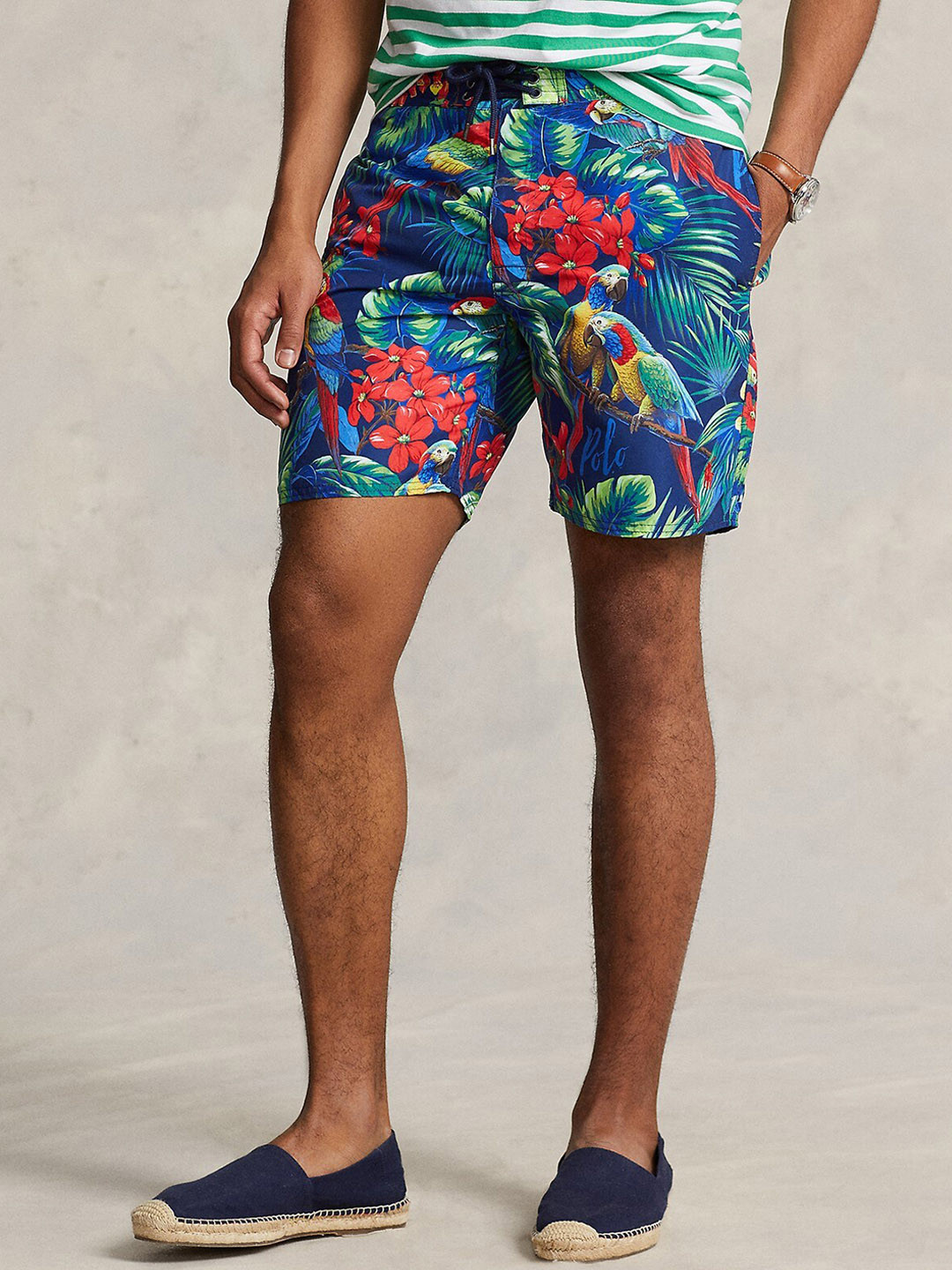 Buy Polo Ralph Lauren Men Mid Rise Graphic Printed Shorts - Shorts for ...