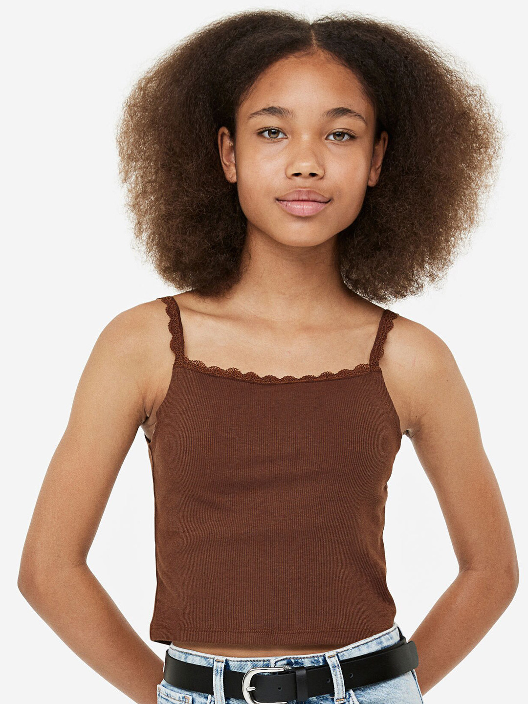 Buy H&M Girls Strappy Top - Tops for Girls 23539708 | Myntra
