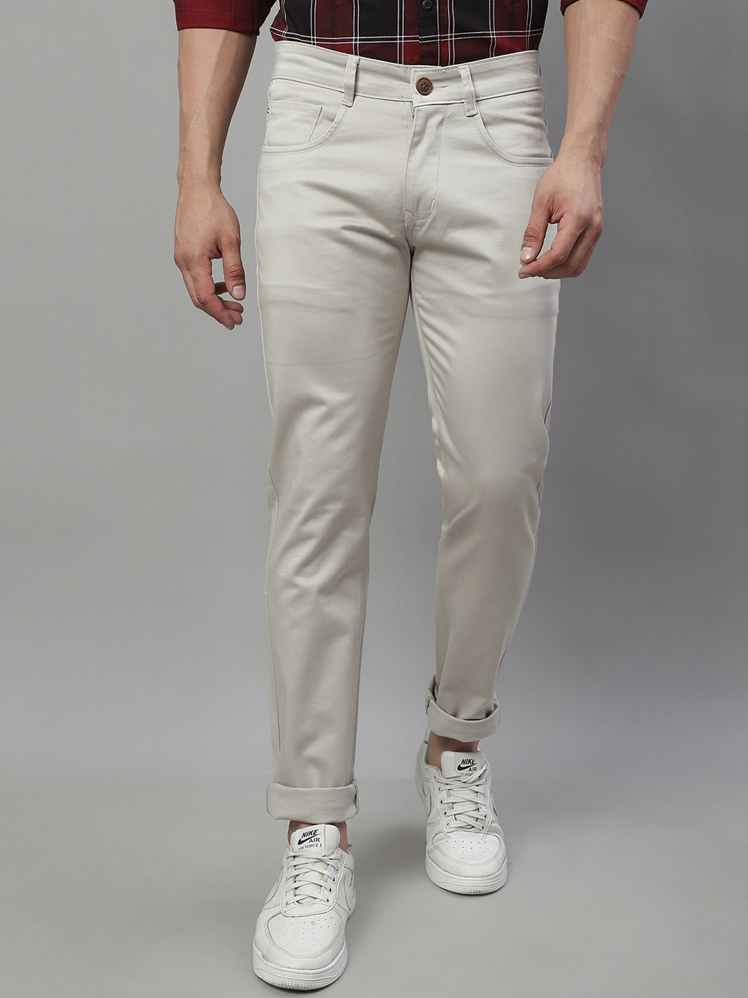 Buy Majestic Man Men Smart Slim Fit Trousers - Trousers for Men ...