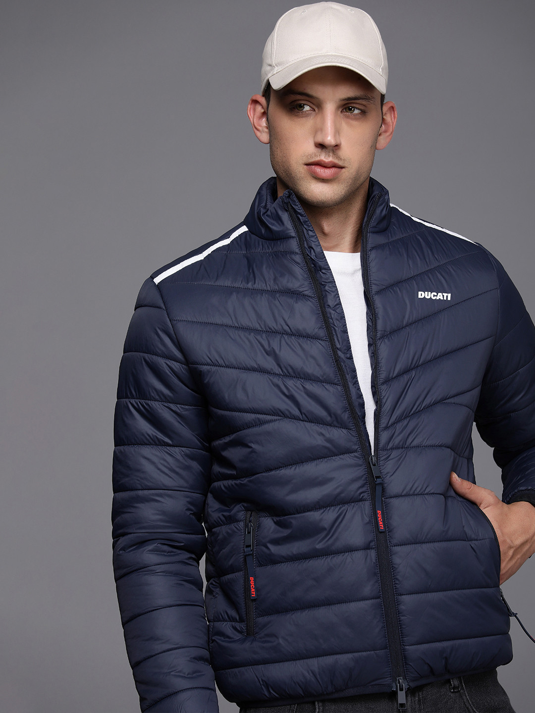 Buy Ducati Men Solid Padded Jacket - Jackets for Men 23545794 | Myntra