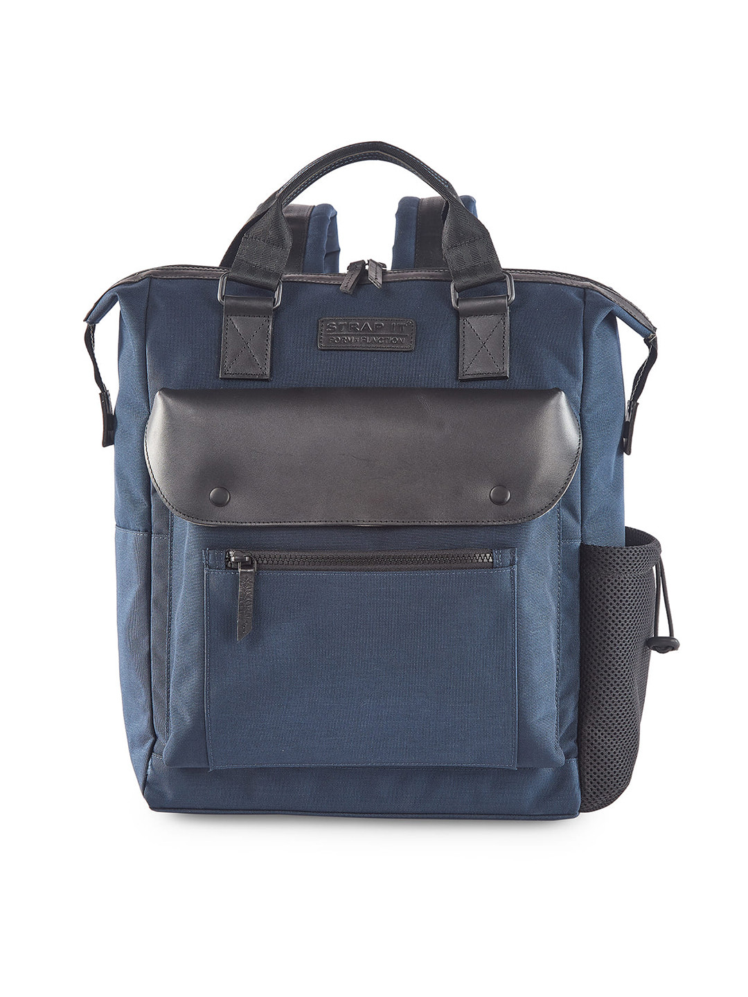 Buy STRAP IT Contrast Detail Backpack With Reflective Strip - Backpacks ...