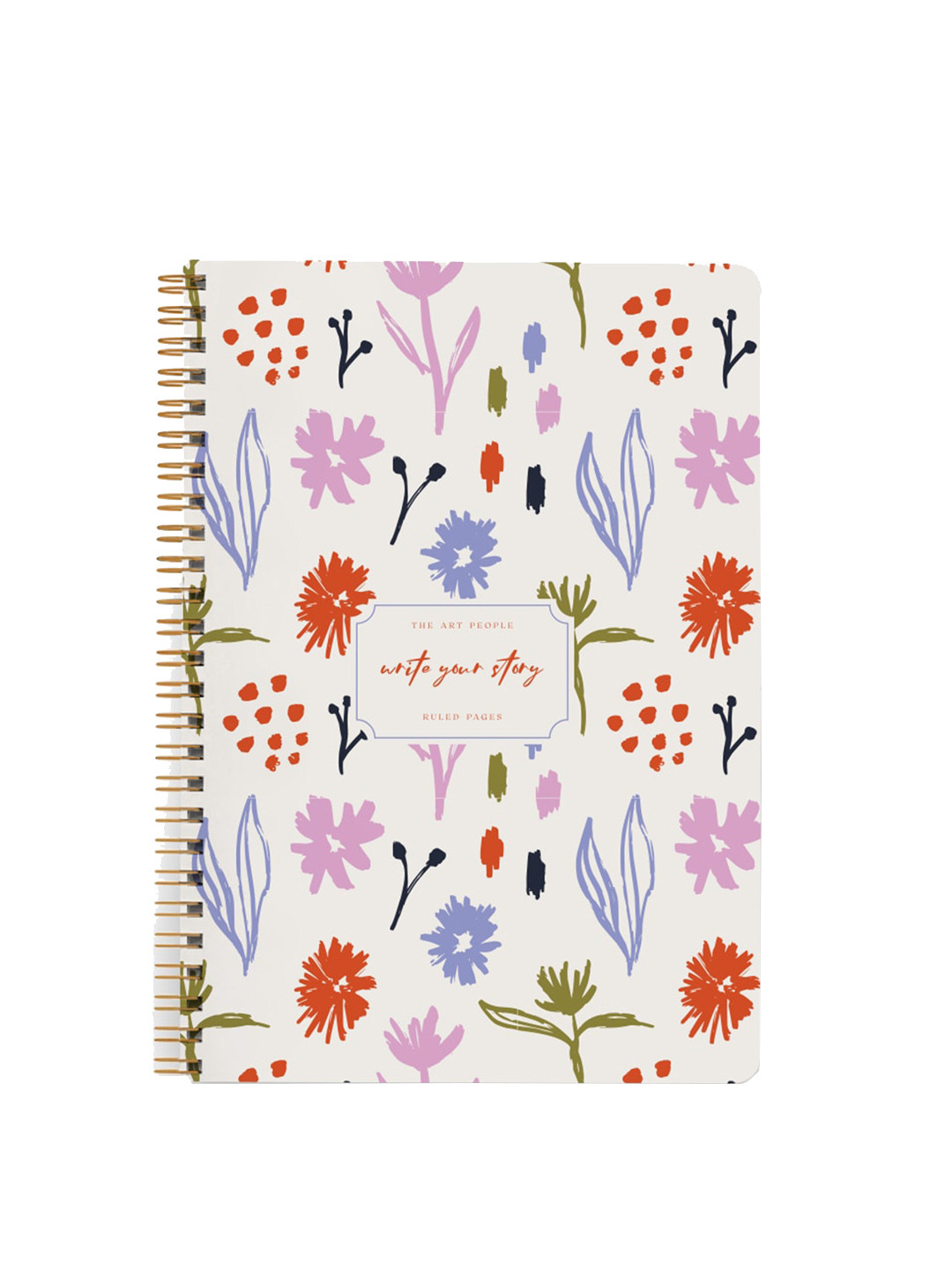 Buy The Art People Floral Printed Double Spiral Bounded Ruled Notebook ...