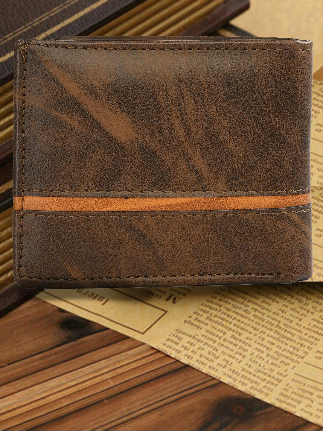Buy WROGN Men Textured Two Fold Wallet - Wallets for Men 23555564 | Myntra