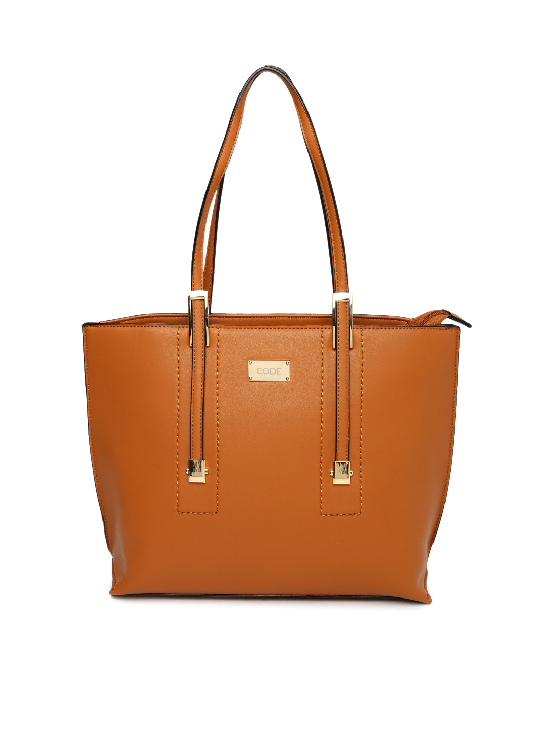 Buy CODE By Lifestyle Tan Solid Shoulder Bag - Handbags for Women ...