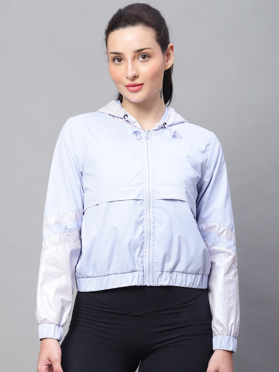 Buy PERFKT U Windcheater Crop Training Or Gym Sporty Jacket - Jackets ...