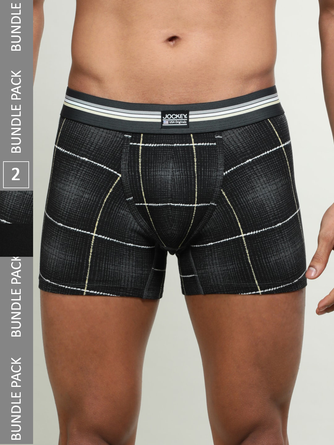 Buy Jockey Pack Of 2 Ultra Soft Cotton Trunks UI21 0205 BLKPR - Trunk ...