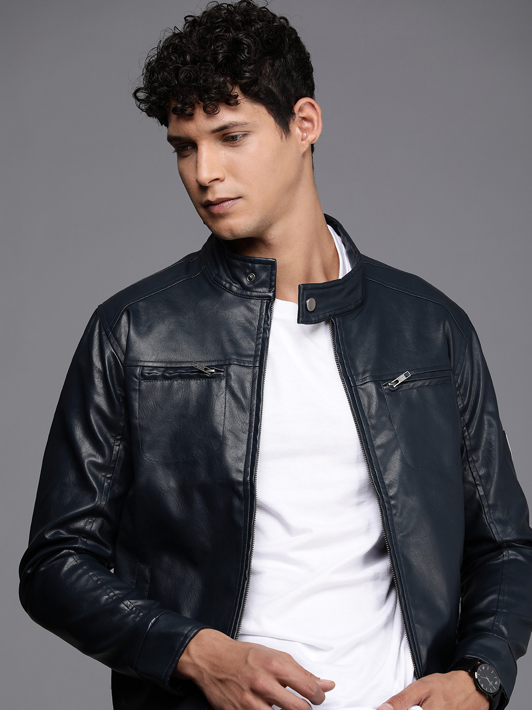 Buy WROGN Leather Jacket - Jackets for Men 23581350 | Myntra