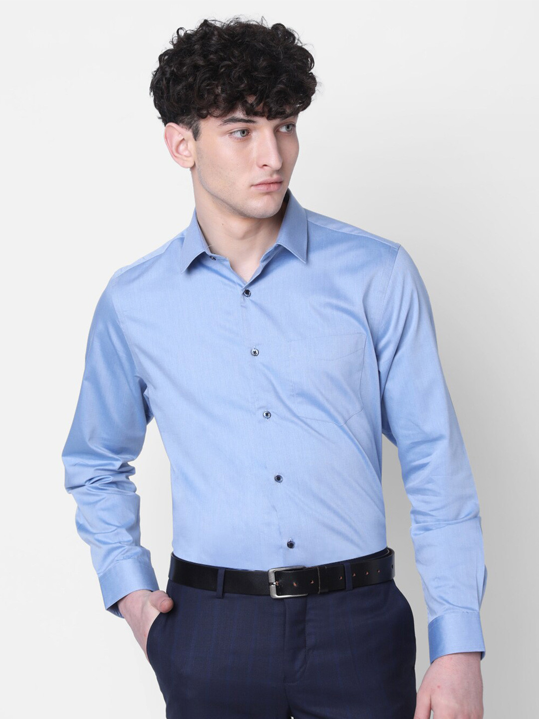 Buy J Hampstead Classic Slim Fit Cotton Formal Shirt - Shirts for Men ...