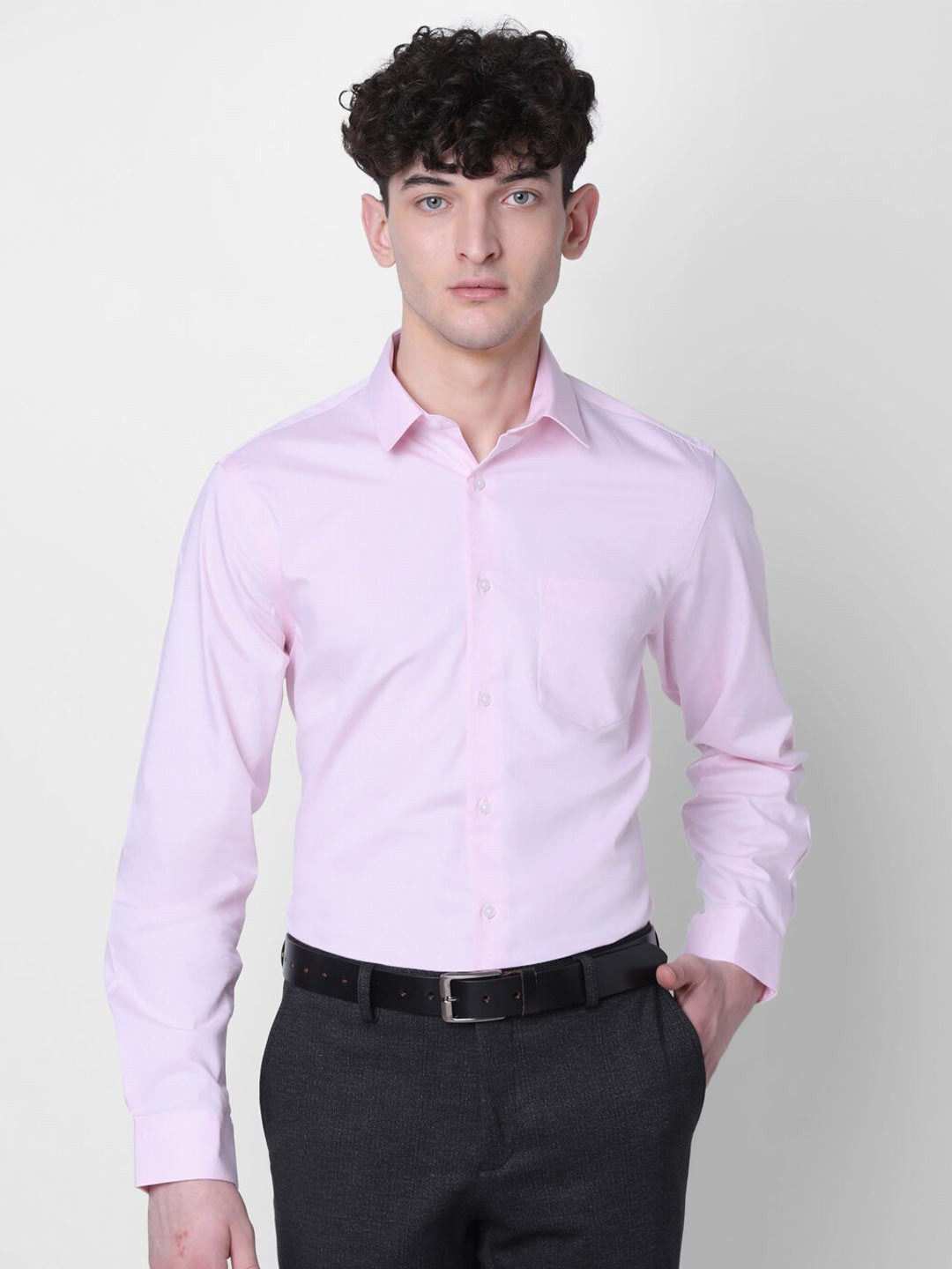 Buy J Hampstead Classic Slim Fit Cotton Formal Shirt - Shirts for Men ...