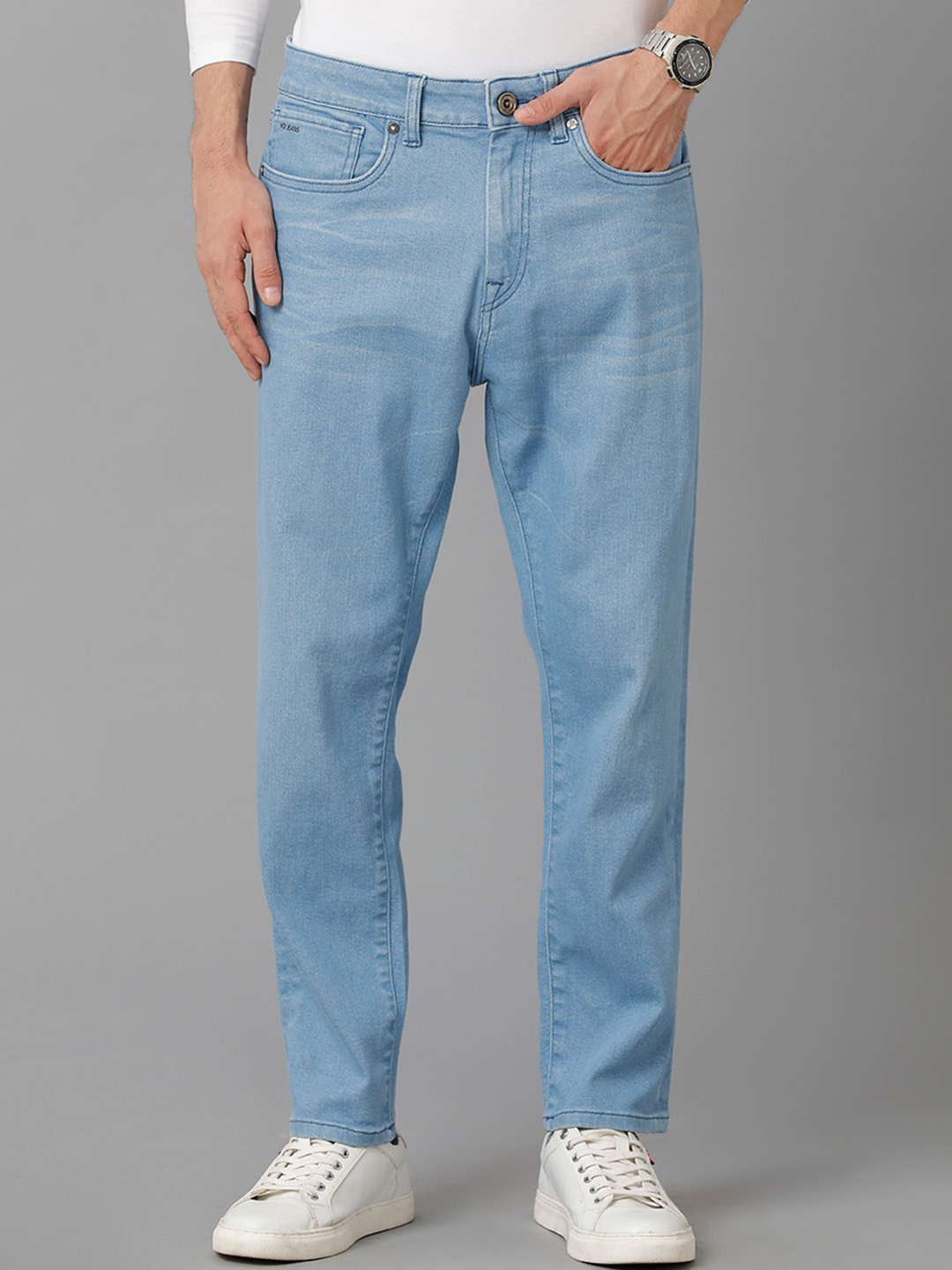 Buy Voi Jeans Men Slim Fit Mid Rise Clean Look Stretchable Jeans ...