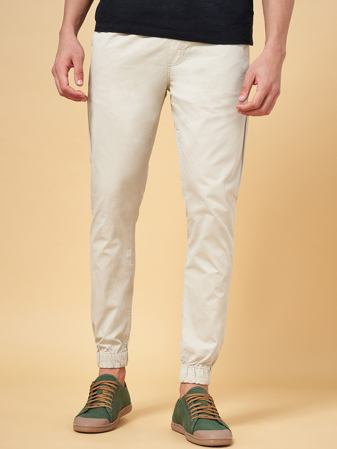 Buy Urban Ranger By Pantaloons Men Cotton Slim Fit Joggers - Trousers ...