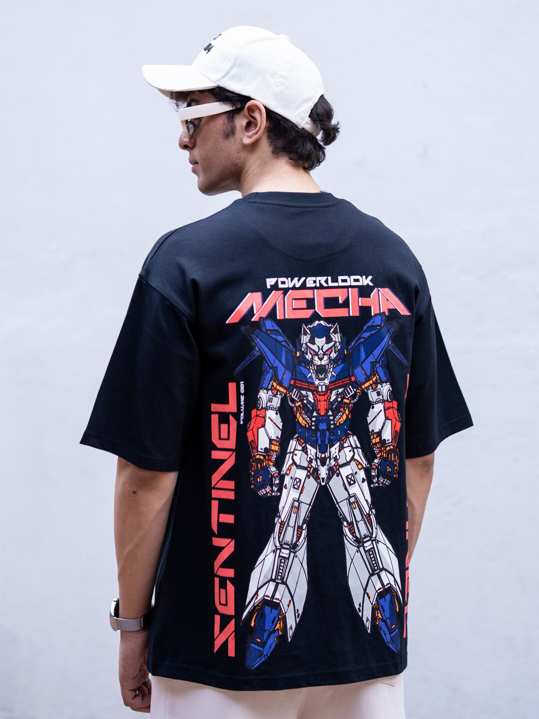 Buy Powerlook Black Graphic Printed Oversized T Shirt - Tshirts for Men ...