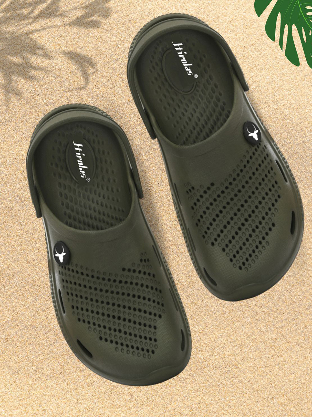 Buy HIROLAS Men Perforated Comfortable Rubber Clogs - Flip Flops for ...