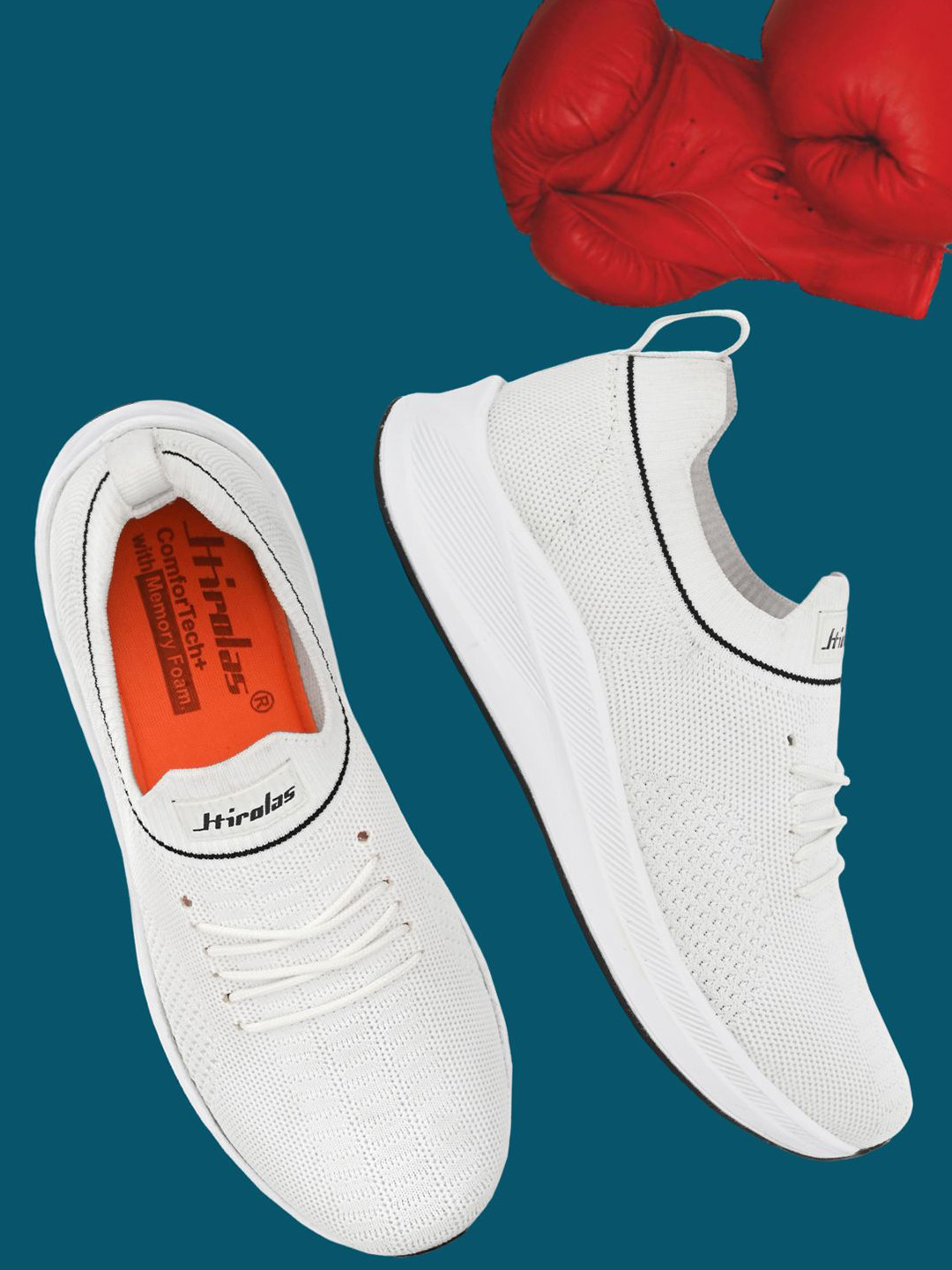 Buy HIROLAS Women Memory Foam Technology Mesh Running Shoes - Sports ...