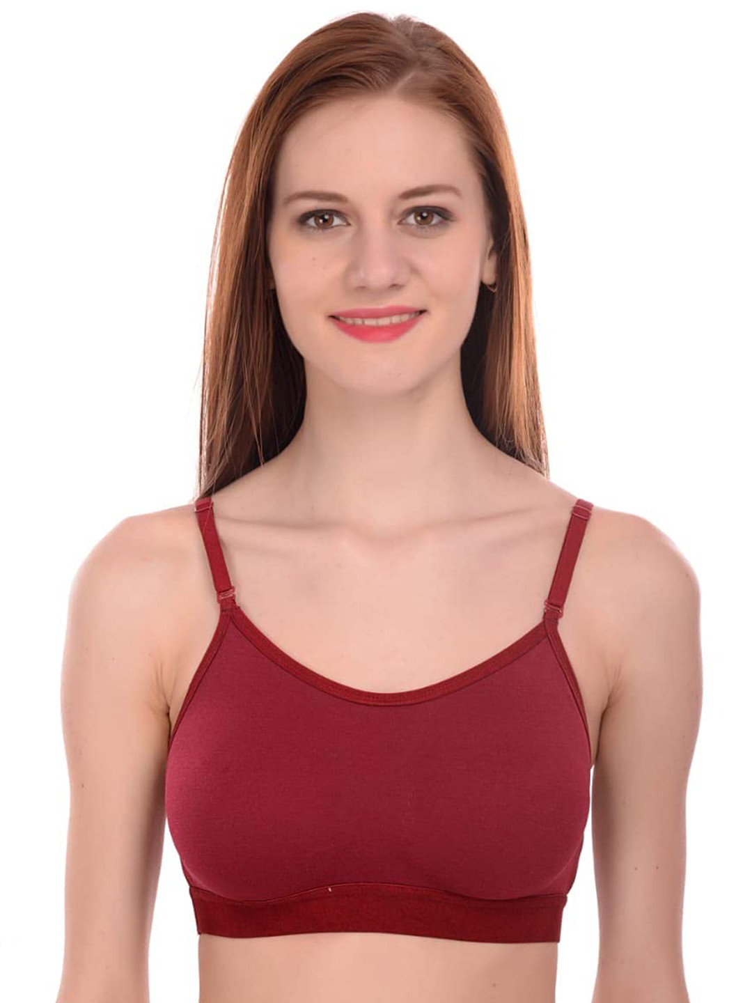 Buy LYTIX Full Coverage Non Padded Sports Bra DBR1MR 28 - Bra for Women ...