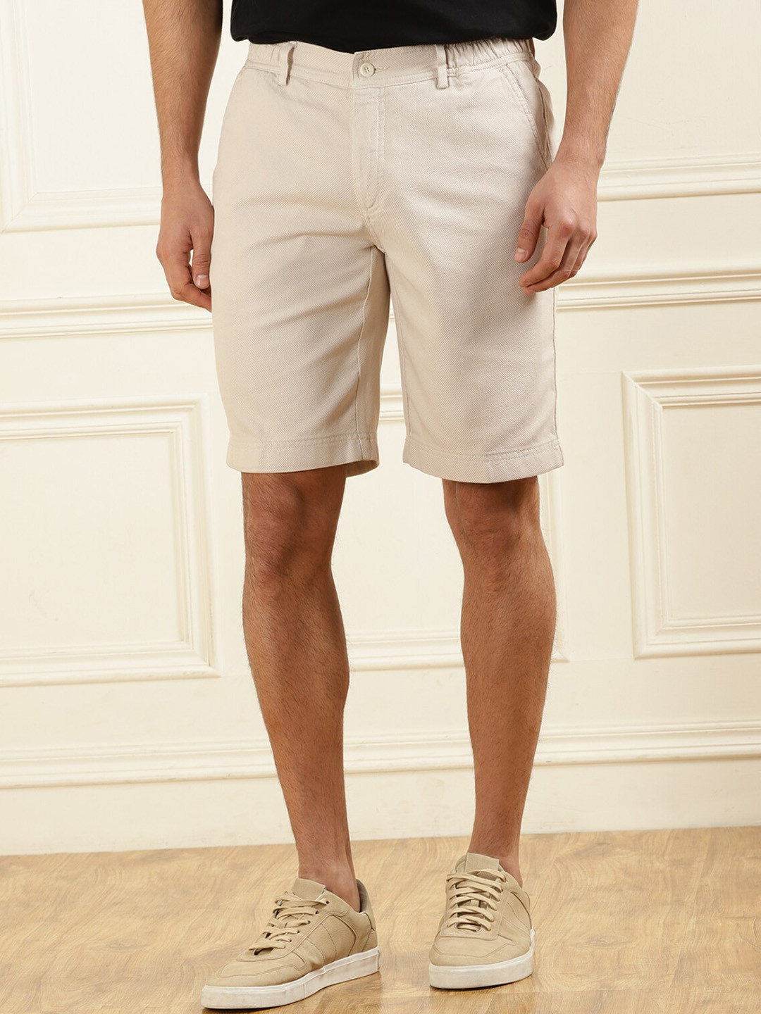Buy HACKETT LONDON Men Mid Raise Cotton Shorts - Shorts for Men ...