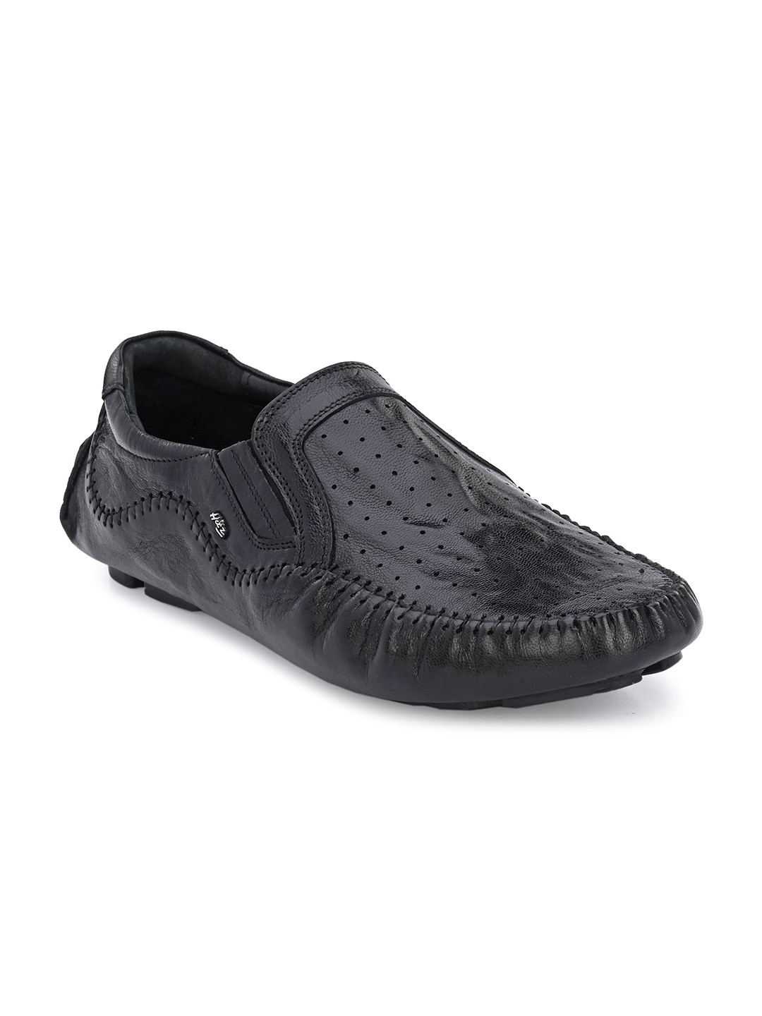 Buy Hitz Men Perforations Lightweight Leather Driving Shoes - Casual ...
