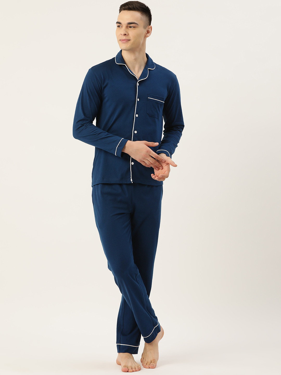 Buy Nite Flite Men Cotton Night Suit - Night Suits for Men 23621874 ...