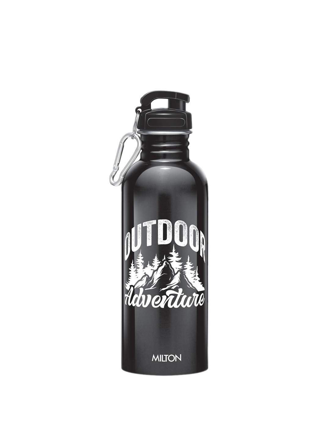 Buy Milton Virtue Black Single Walled Stainless Steel Water Bottle 750 ...