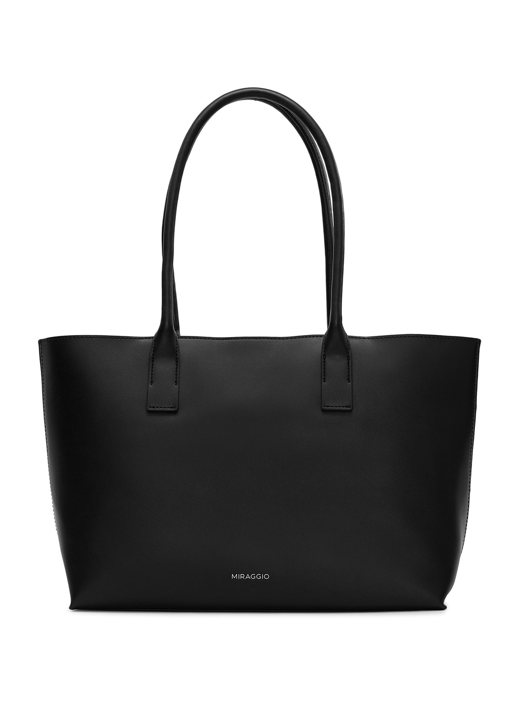 Buy MIRAGGIO Brooke Black Solid Tote Bag - Handbags for Women 23641174 ...