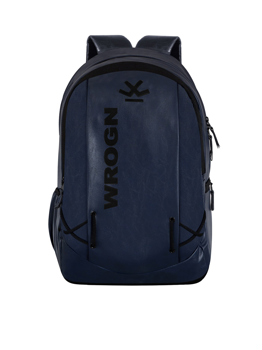 Buy WROGN Brand Logo Leather Backpack With Rain Cover - Backpacks for ...