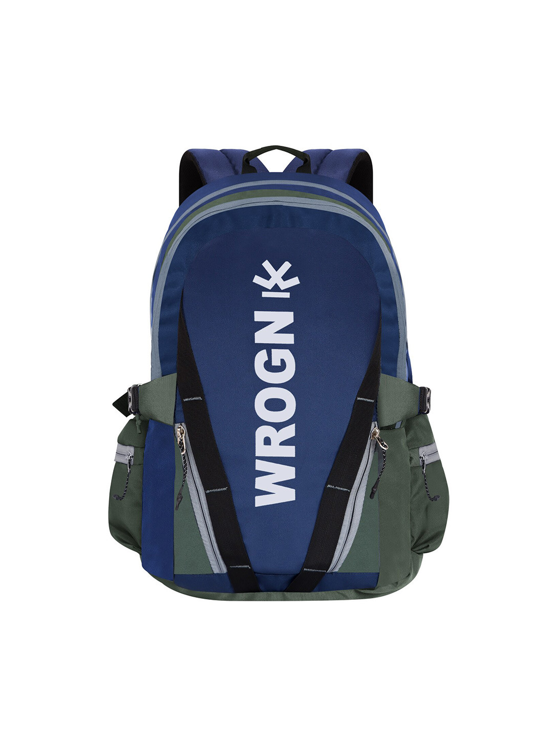 Buy WROGN Brand Logo Leather Backpack With Rain Cover 40.6cm ...