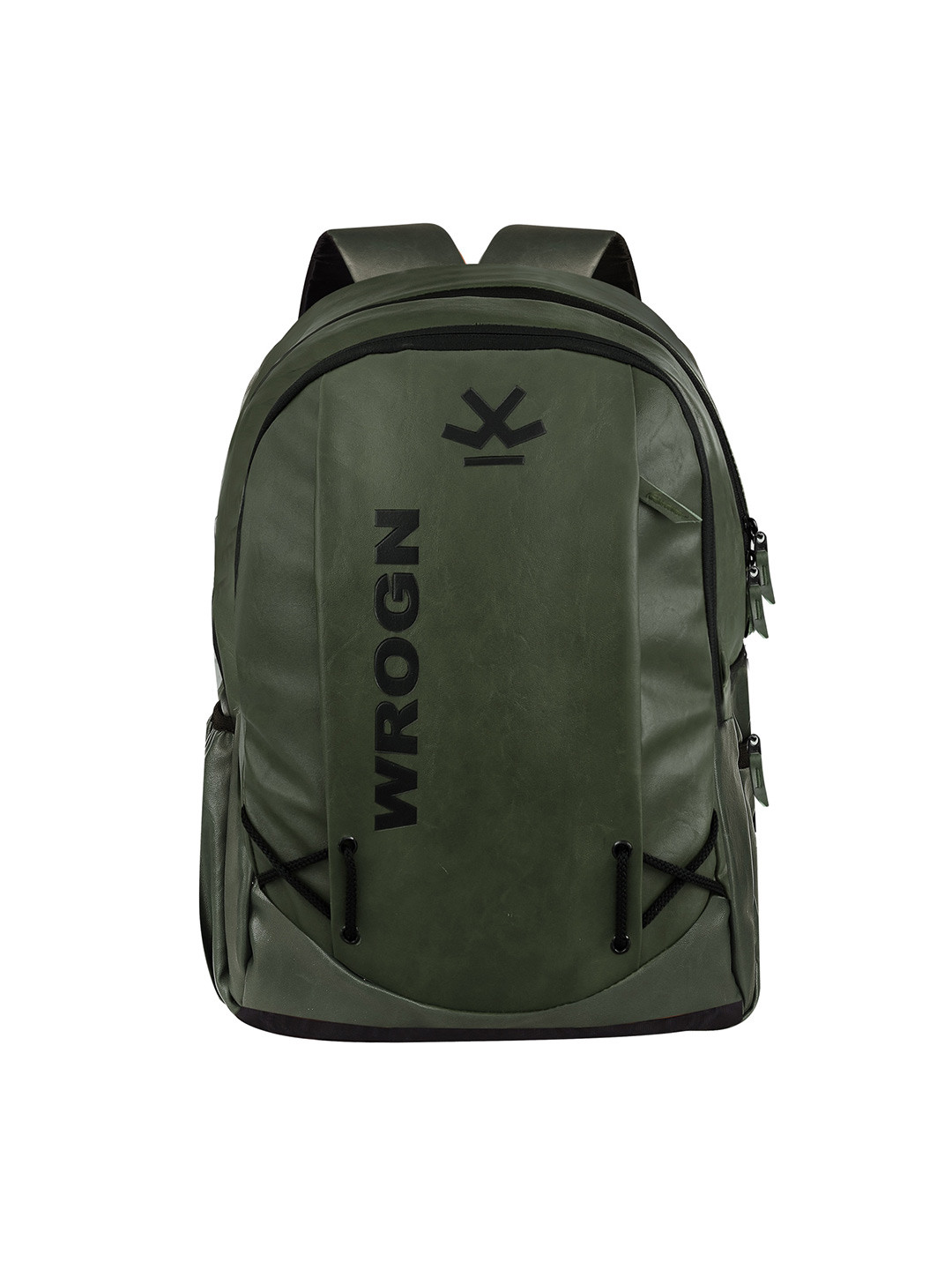 Buy WROGN Unisex Expandable Leather Backpack With Rain Cover ...