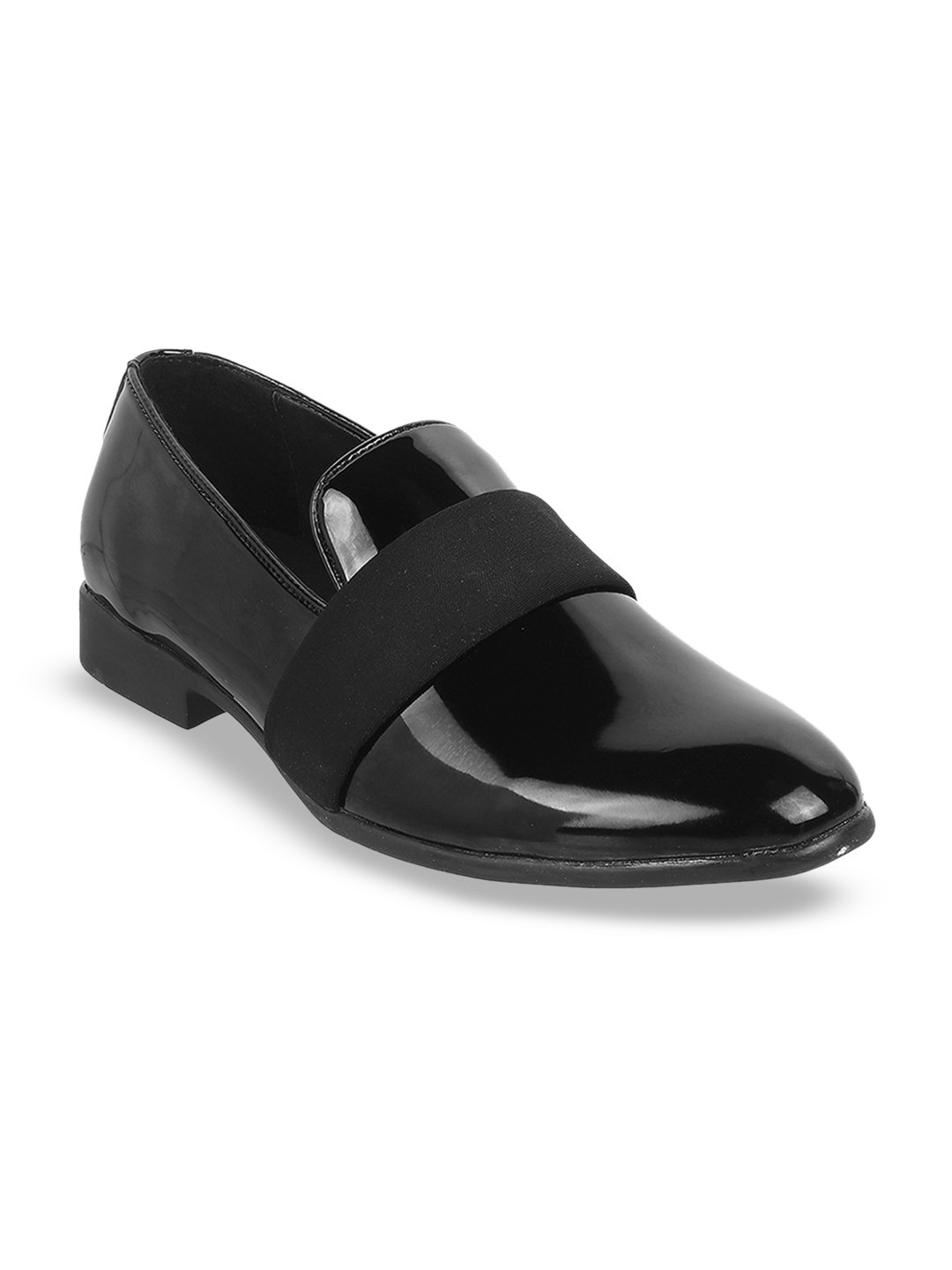 Buy Metro Men Patent Leather Formal Slip On Shoes - Formal Shoes for ...