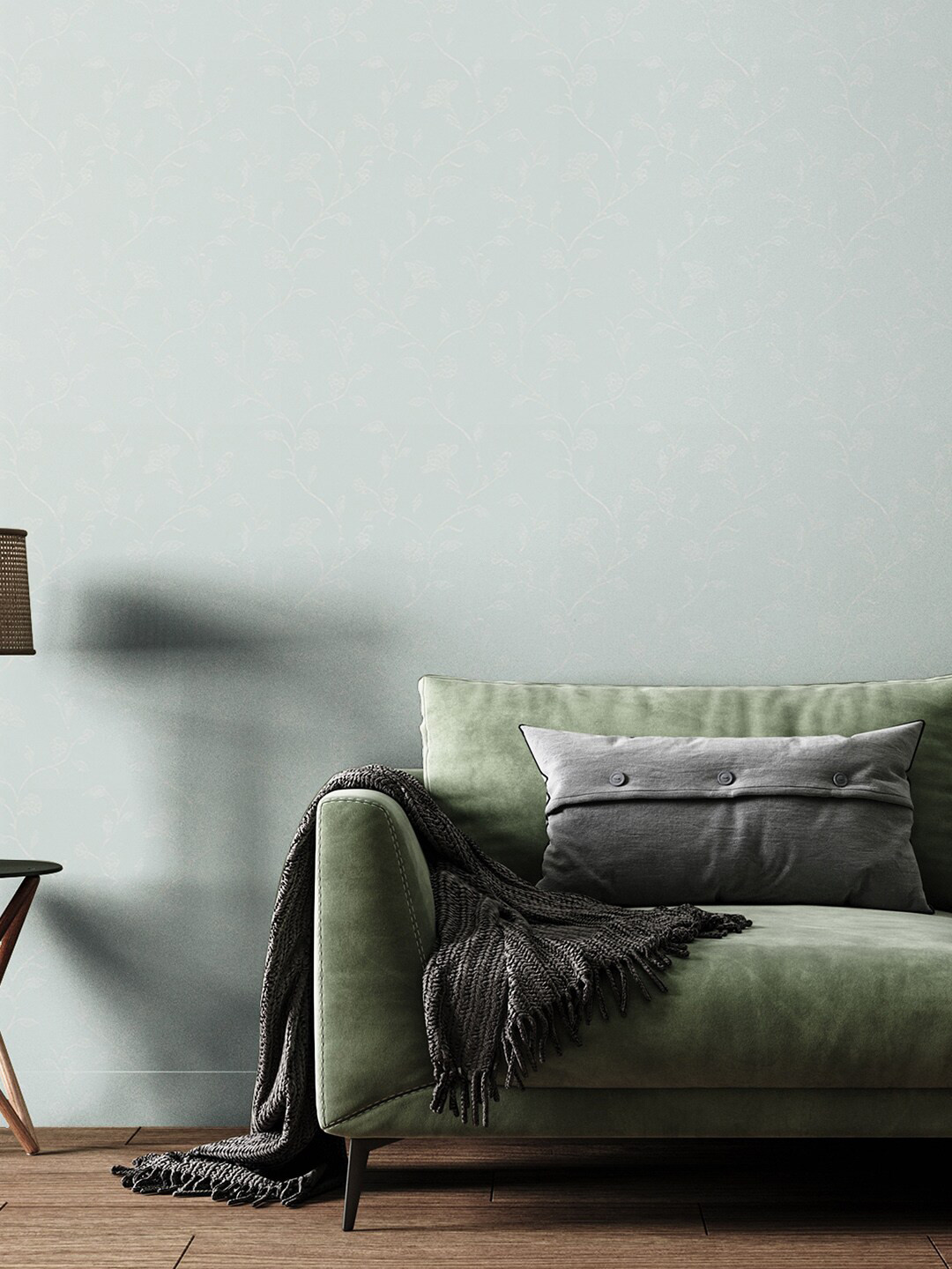 Buy Asian Paints Zephyr Gentle Blue Non Adhesive Wallpaper (53cm X ...