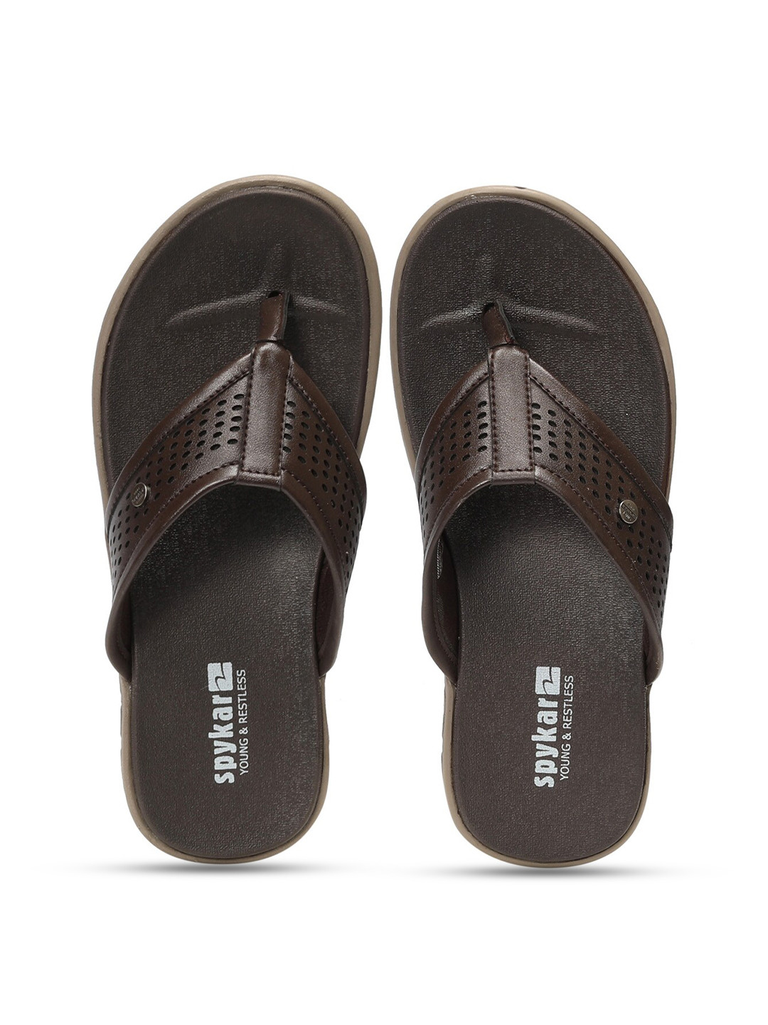 Buy SPYKAR Men Floaters Self Design Thong Flip Flops - Flip Flops for ...