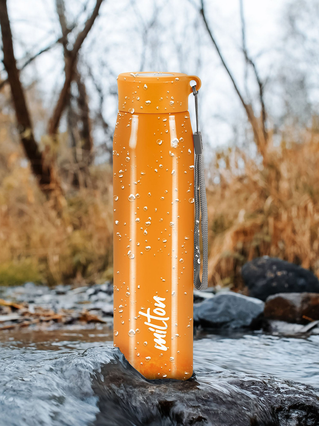 Buy Milton Handy 850 Orange Single Walled Stainless Steel Water Bottle ...