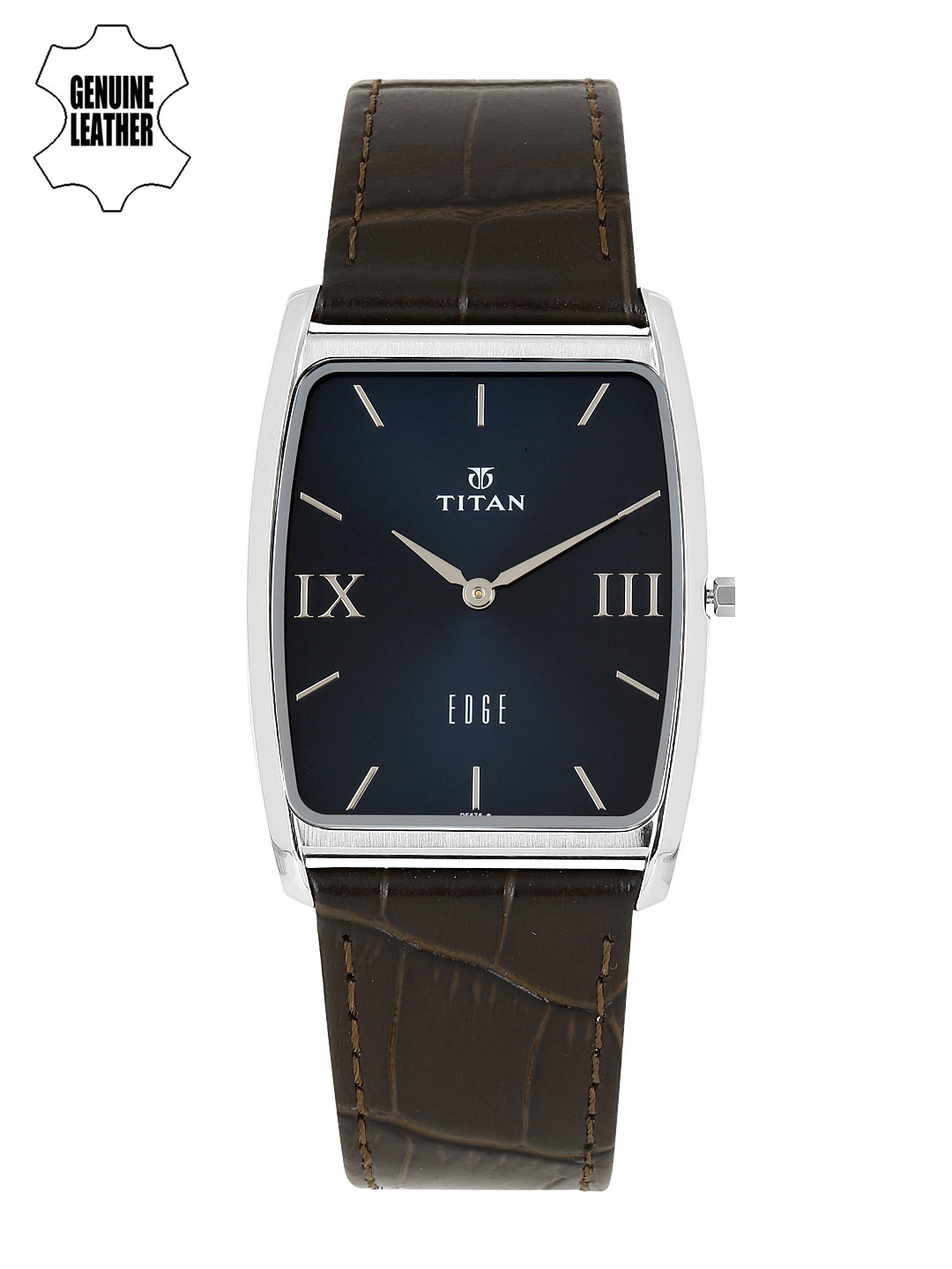 Buy Titan Edge Men Navy Blue Analogue Watch NH1596SL02 - Watches for ...