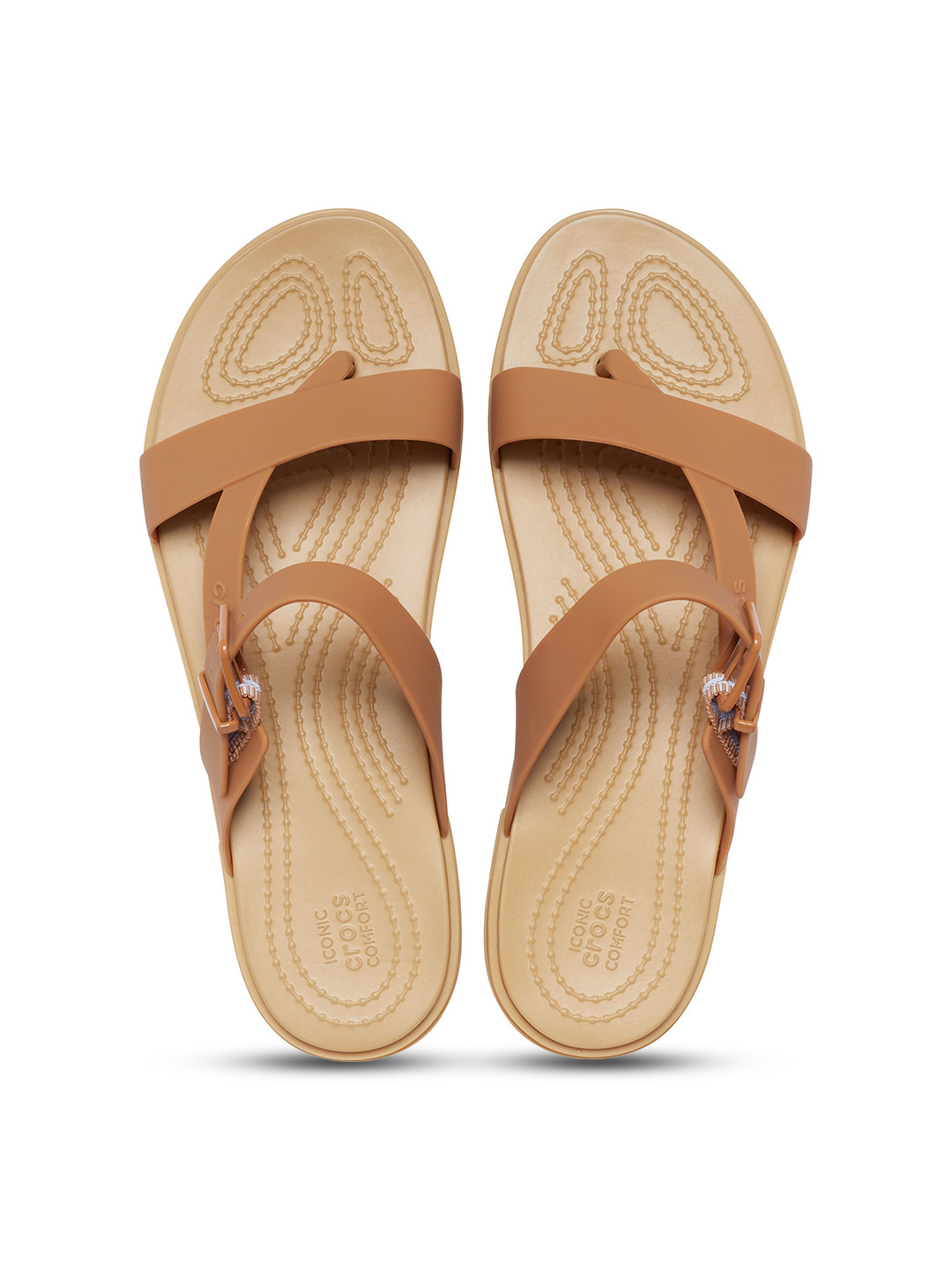 Buy Crocs Strappy Buckled One Toe Flats - Flats for Women 23677506 | Myntra