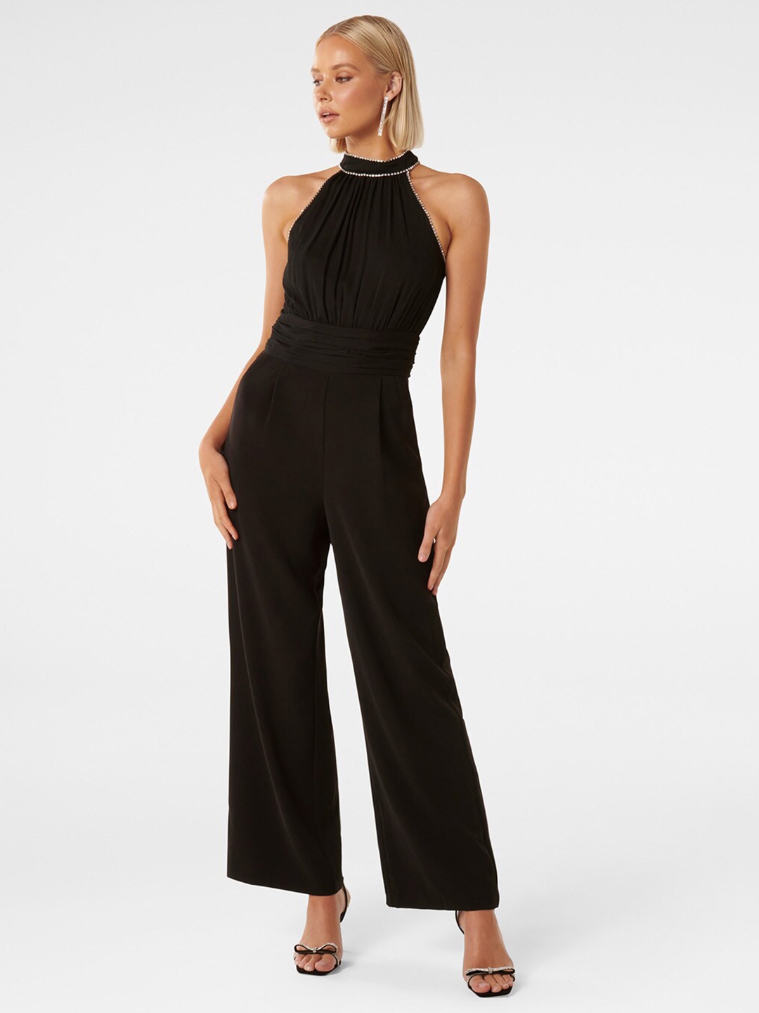 Buy Forever New Halter Neck Basic Jumpsuit Jumpsuit For Women